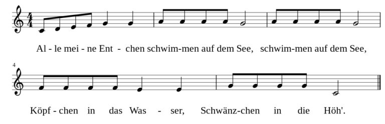 Kinderlieder, Texte, Noten & mehr | MoupMoup